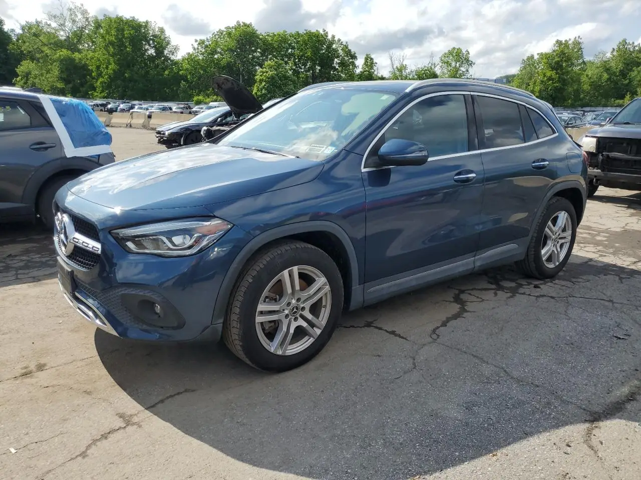 VIN: W1N4N4HB7MJ157596 | MERCEDES-BENZ GLA-CLASS 2021 GLA 250 4M BLUE 2 ...
