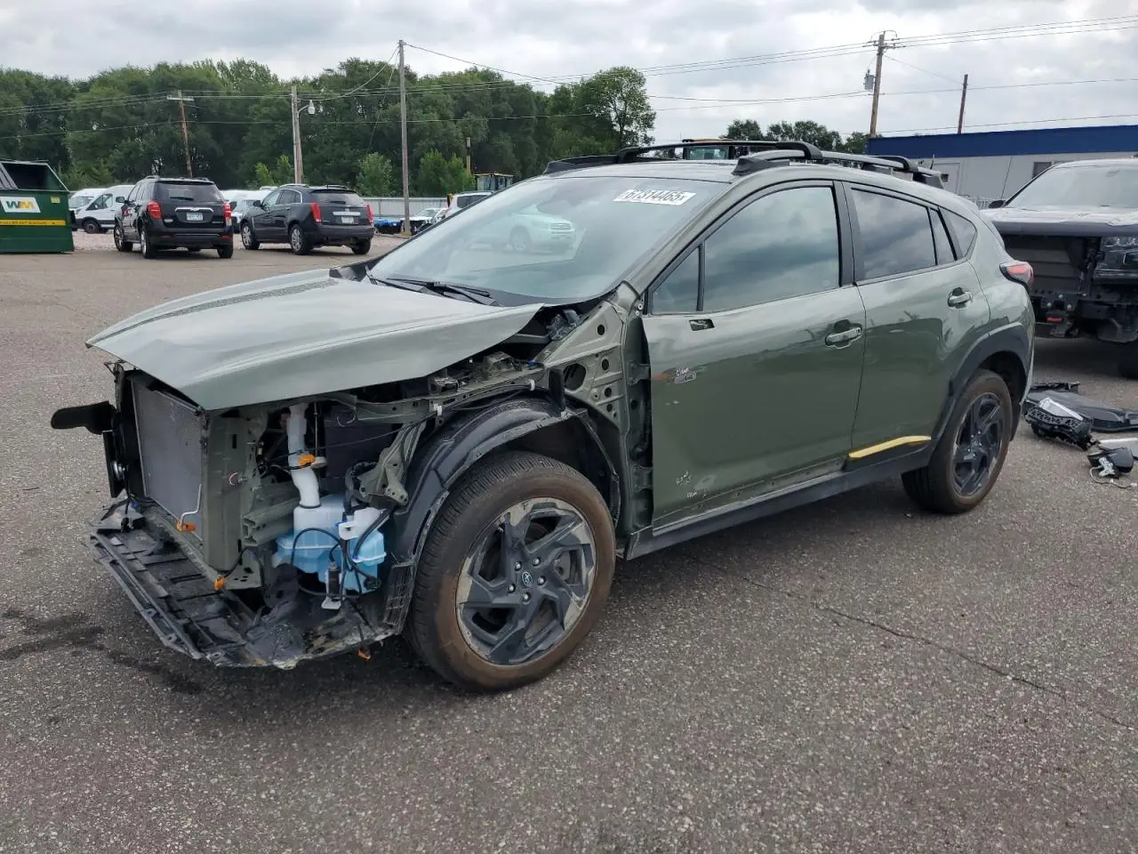 VIN: 4S4GUHF62R3826207 | SUBARU CROSSTREK 2024 GREEN 2.5L 4 free car ...