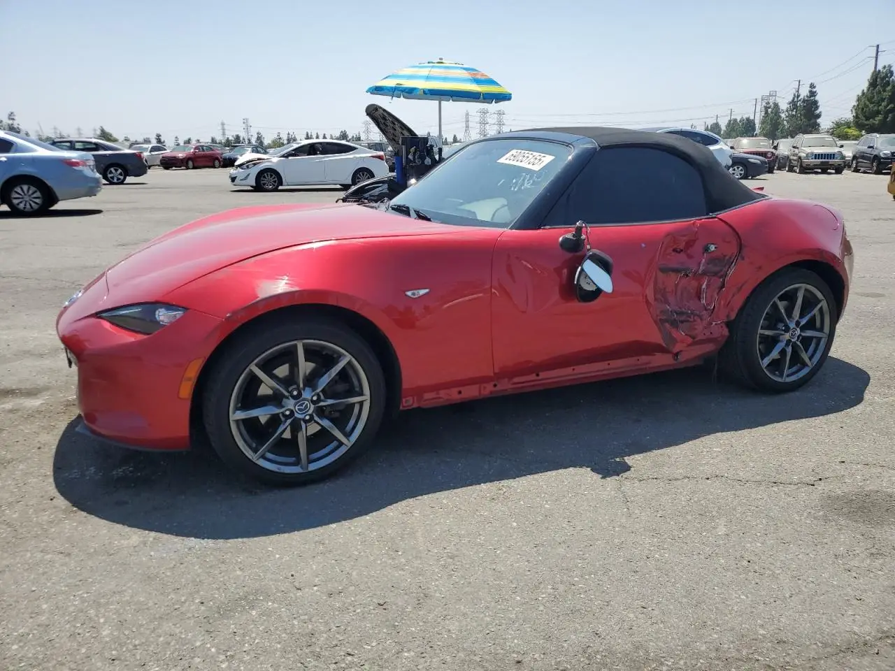 VIN: JM1NDAD73G0105679 | MAZDA MX5 2016 MX-5 MIATA RED 2.0L 4 free car ...