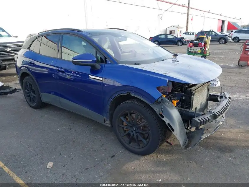 VIN: WVGGNPE27NP066994 | VOLKSWAGEN ID.4 2022 AWD PRO S Blue free car ...